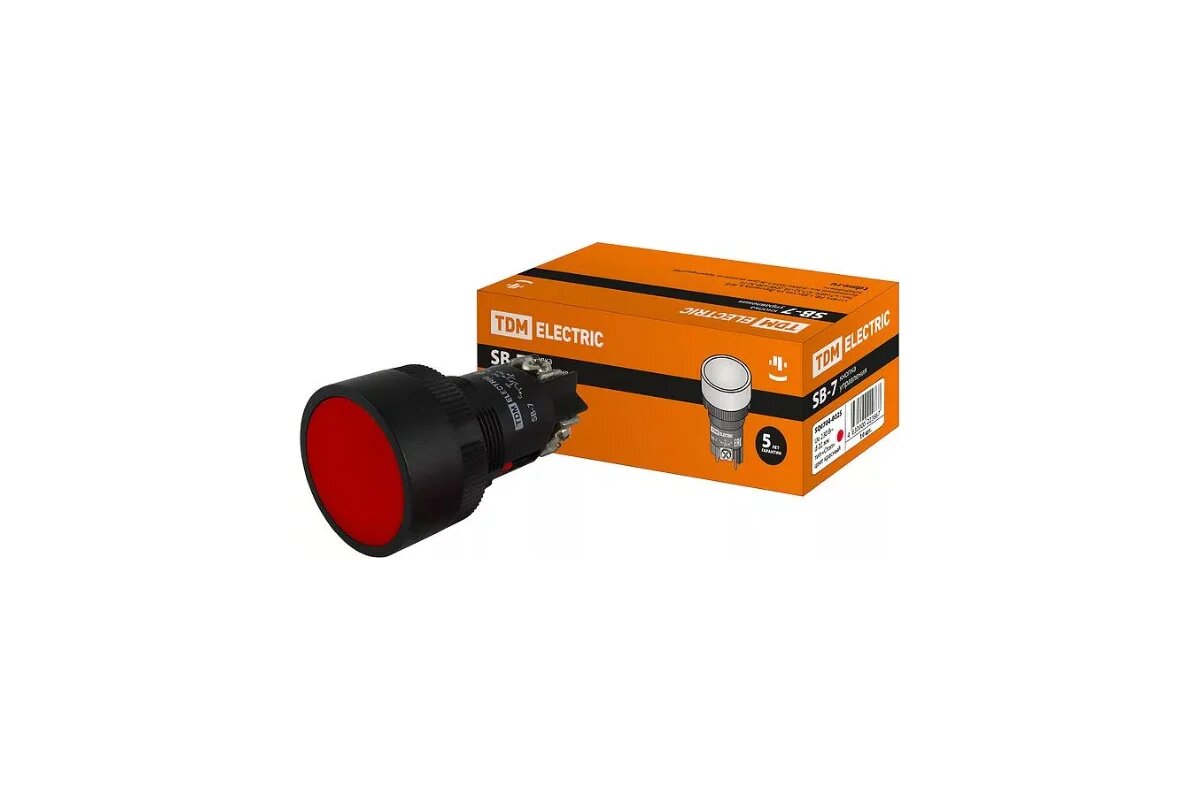 TDM ELECTRIC SВ-7 Стоп красная кнопка с диаметром корпуса 22 мм, 230 В, 1р, SQ0704-0025