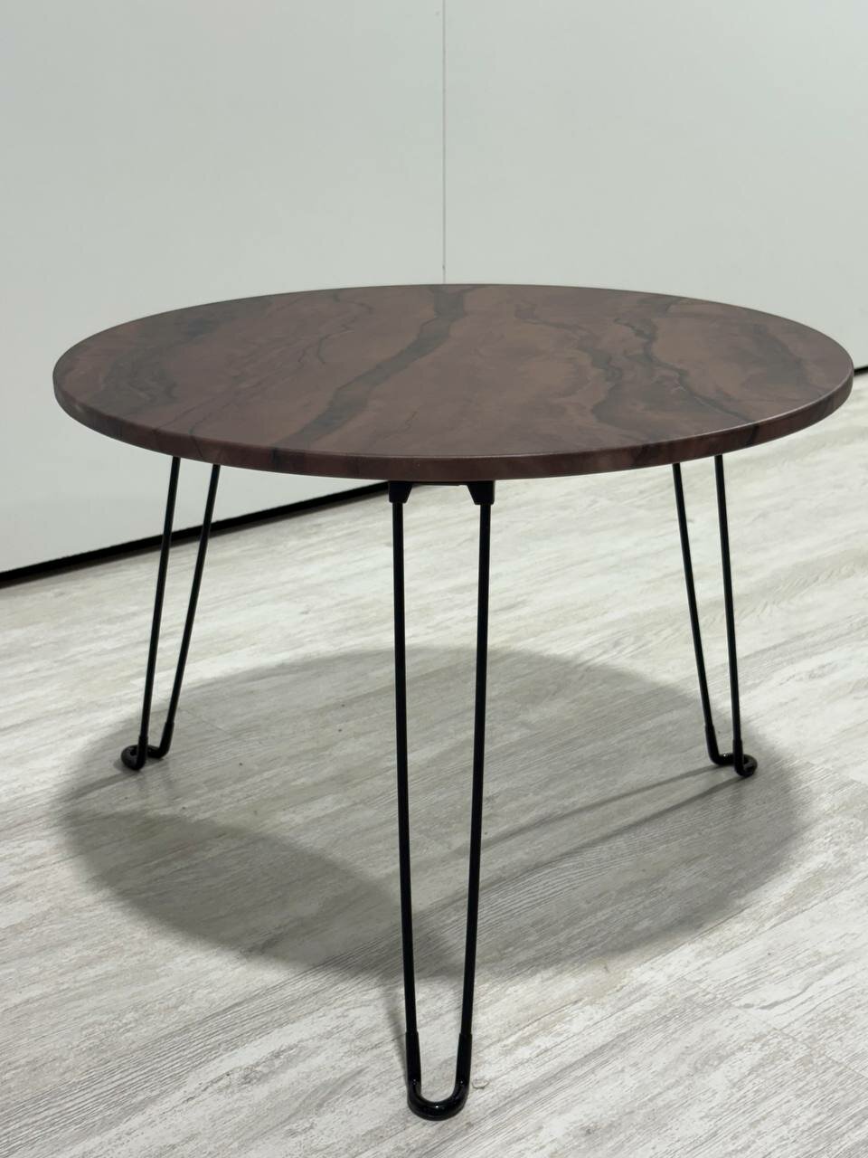 Стол журнальный круглый дизайнерский лофт THETABLE•RU 60х16 6.4/9.1-3