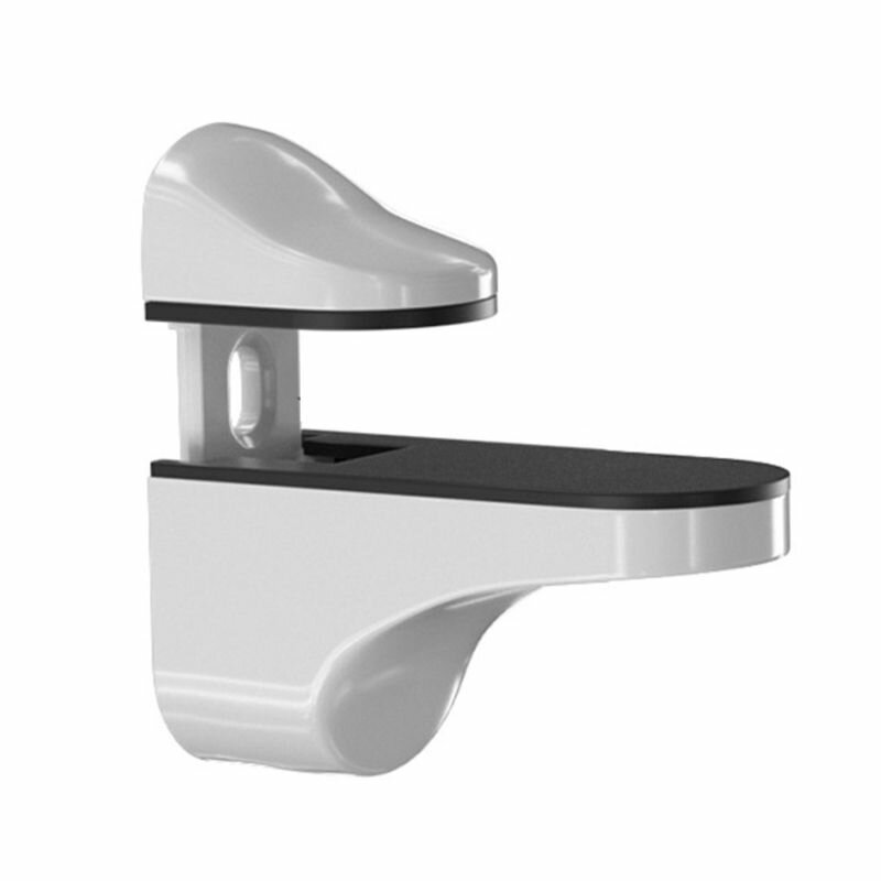 Регулируемый кронштейн для ламинирования утконоса из закаленного стекла с подвижной деревянной доской-жемчужно-белый