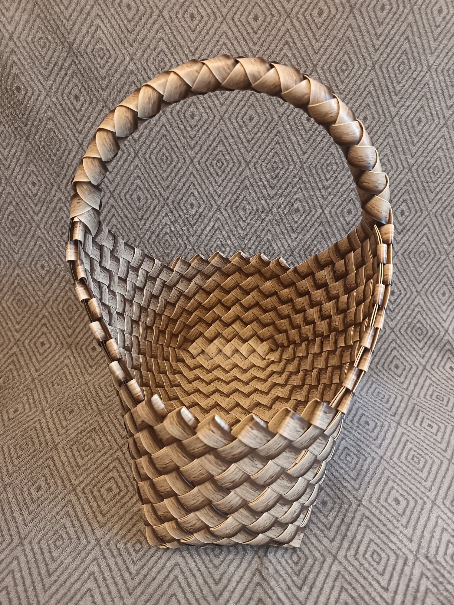 Плетеная корзина "ЛуКошка" , искусственный ротанг, для дома/дачи