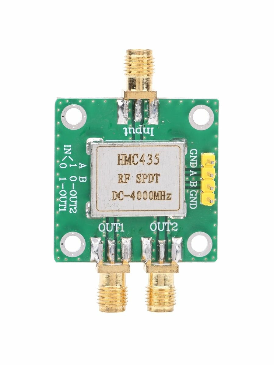 Высокочастотный однополюсный модуль переключателя SPDT постоянного тока 4000 МГц, однополюсное двойное радиочастотное реле