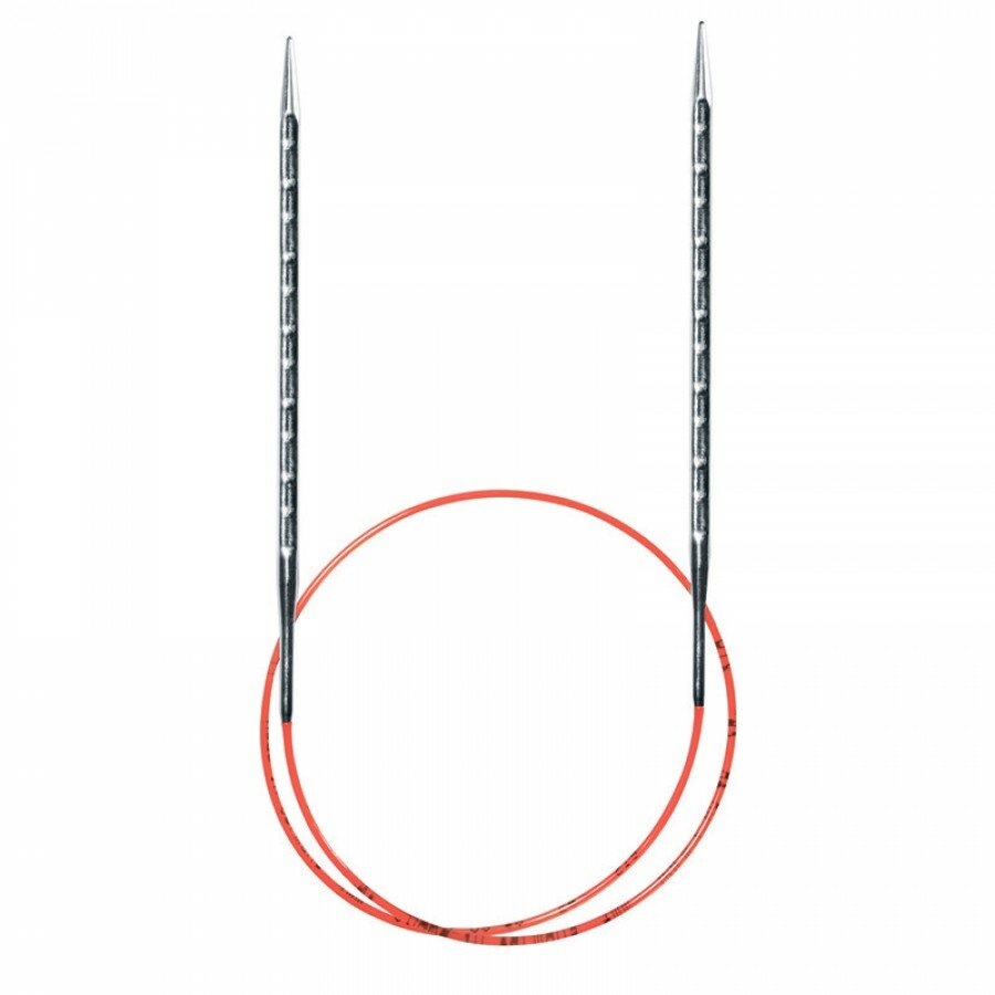 Спицы металлические круговые супергладкие c квадратным кончиком addiNovel, N3, 120 см.