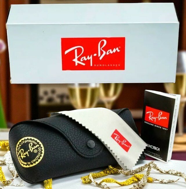 Футляр для очков, стильный, 17см, с салфеткой и подарочной коробкой