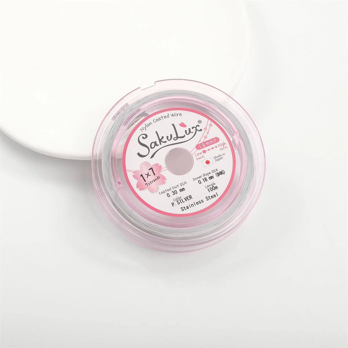 Sakulux проволока для бижутерии 1x7, Silver Color 0.3mm