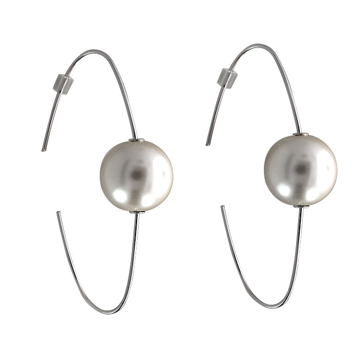 Серьги, жемчуг имитация