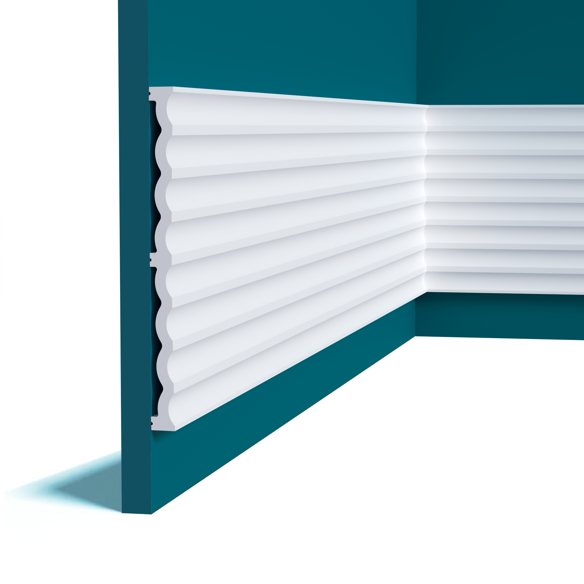 Стеновая панель ударопрочная Перфект плюс P231-2800 под покраску 20*1,4*280см 1 штука