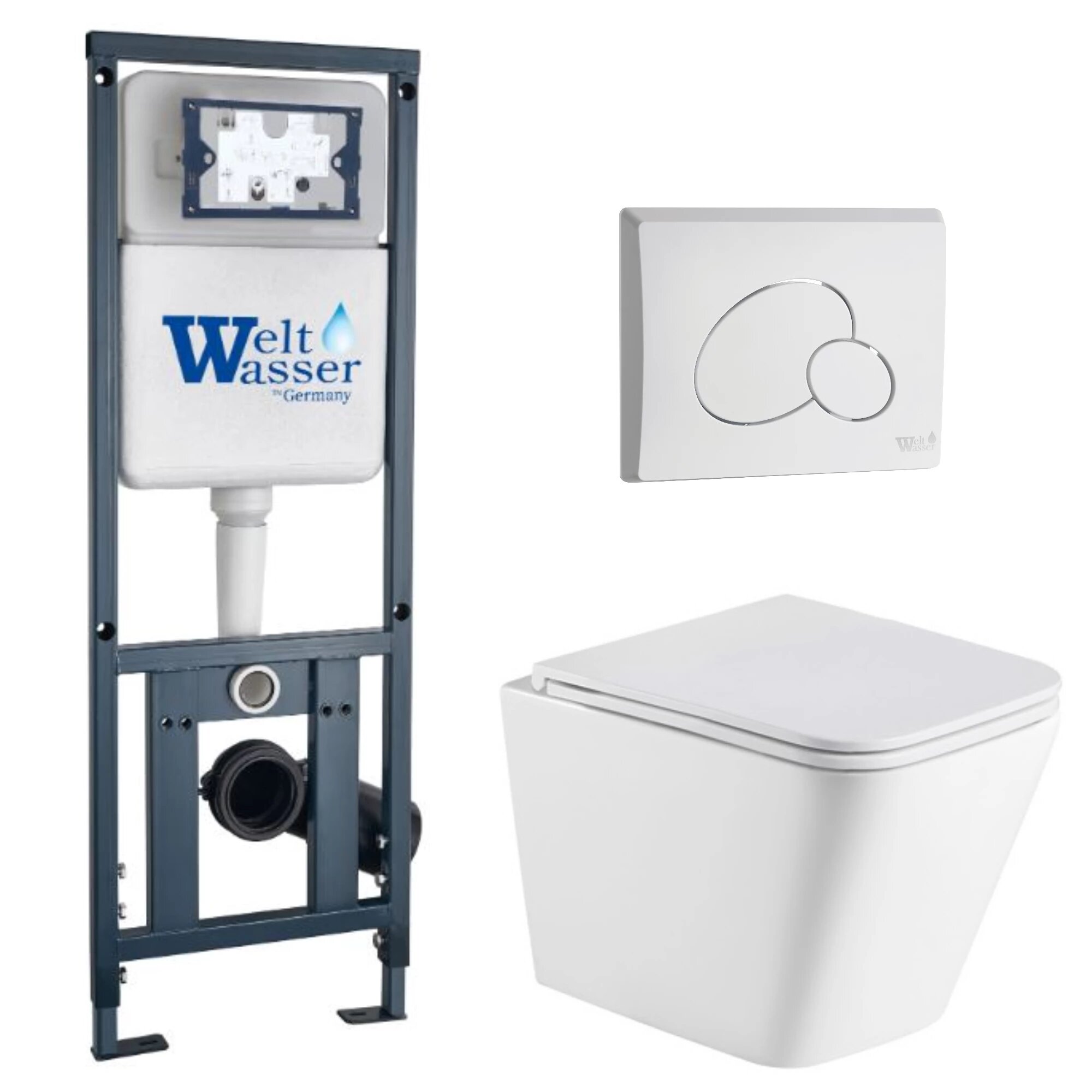 Комплект WeltWasser 10000011872 Gelbach 043 GL-WT + Marberg 410 + Marberg 410 RD GL-WT