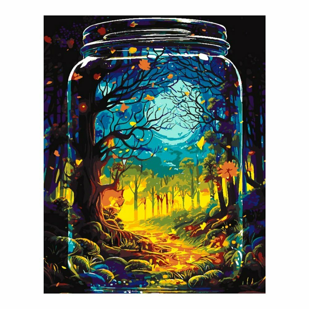 Картина по номерам 40х50см Сказочный лес LORI Кпн-397