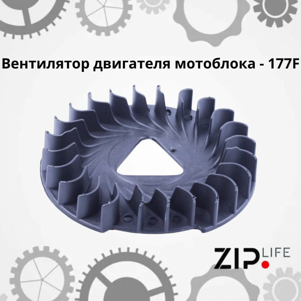 Вентилятор двигателя мотоблока - 177F