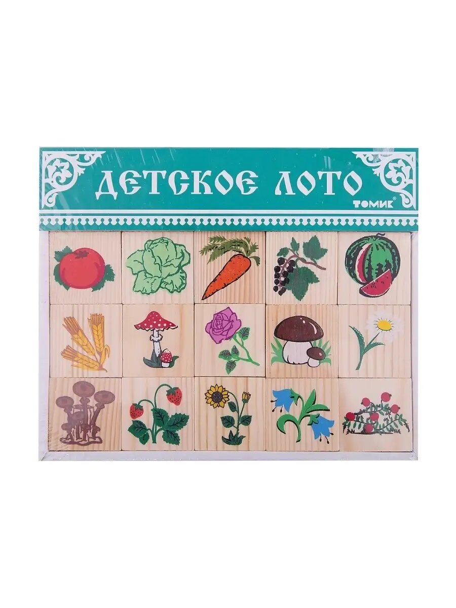 Игра настольная Томик "Растительный мир", деревянная, до 6 игроков, 15 мин, развитие моторики
