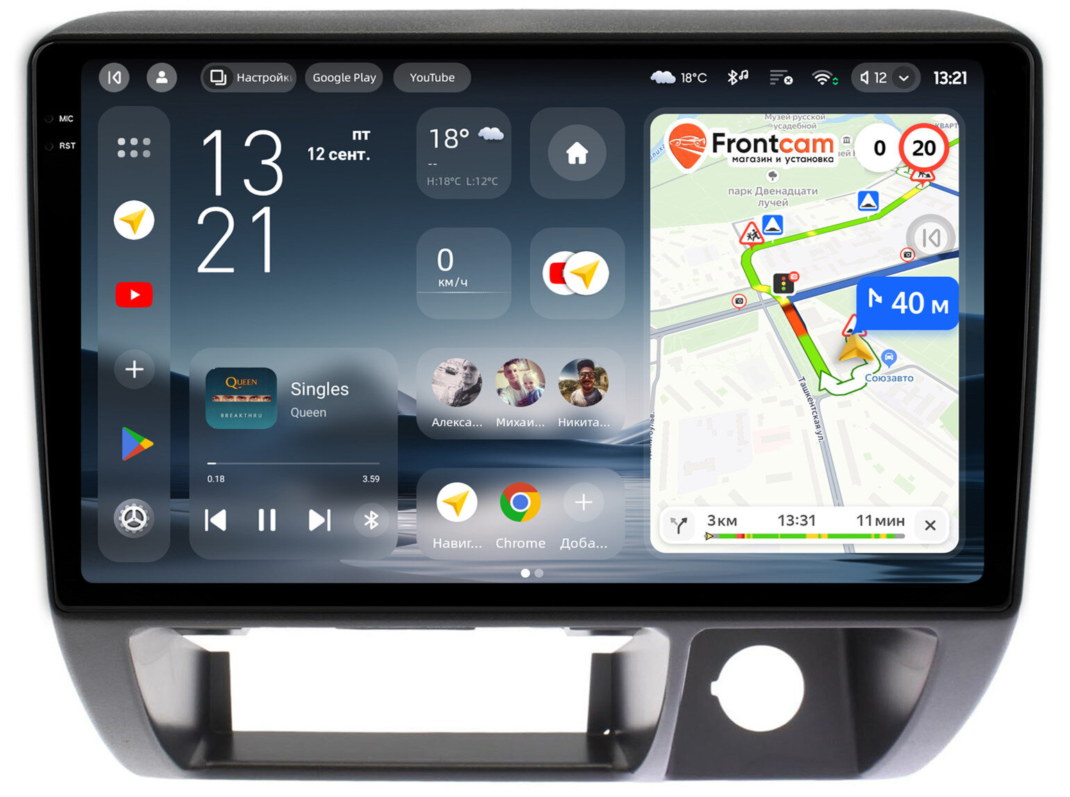 Штатная магнитола Suzuki Jimny 3 1998-2005 Teyes CC4 Pro 2K 12/256 9.5" RM-9-1293 Android 13 (4G-SIM, DSP, QLed, AI)