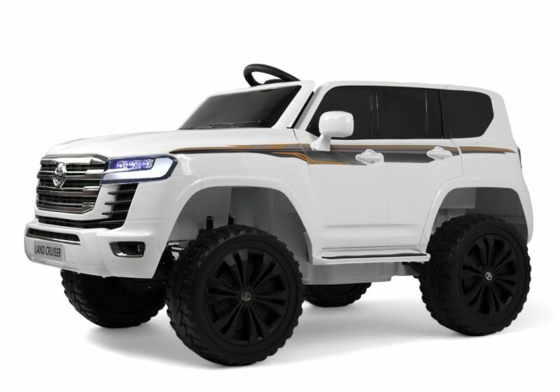 Другие электромобили Rivertoys Детский электромобиль Toyota Land Cruiser 300 L999LL белый