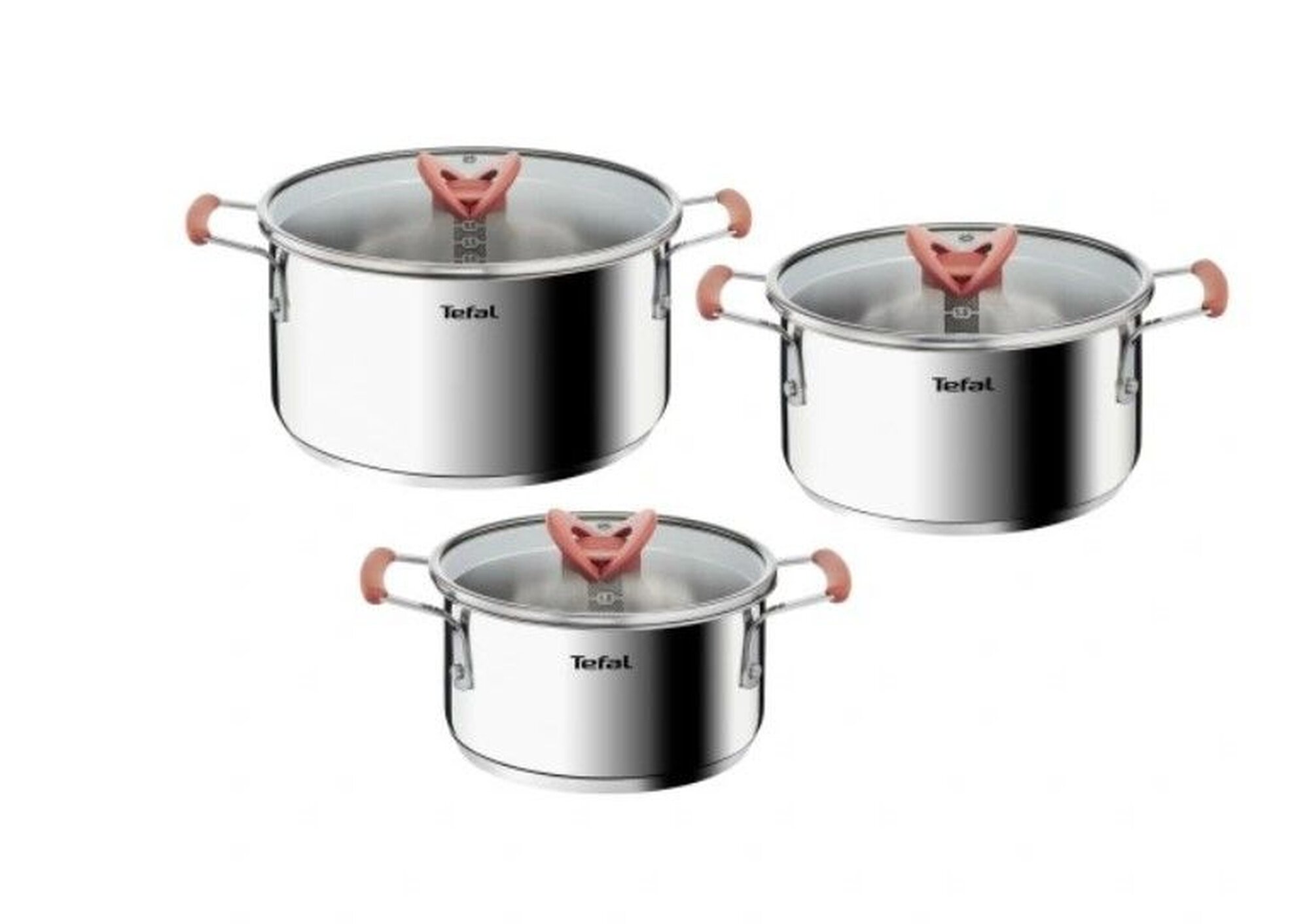 Набор кастрюль Tefal Opti'Space, нержавеющая сталь, 6 предметов