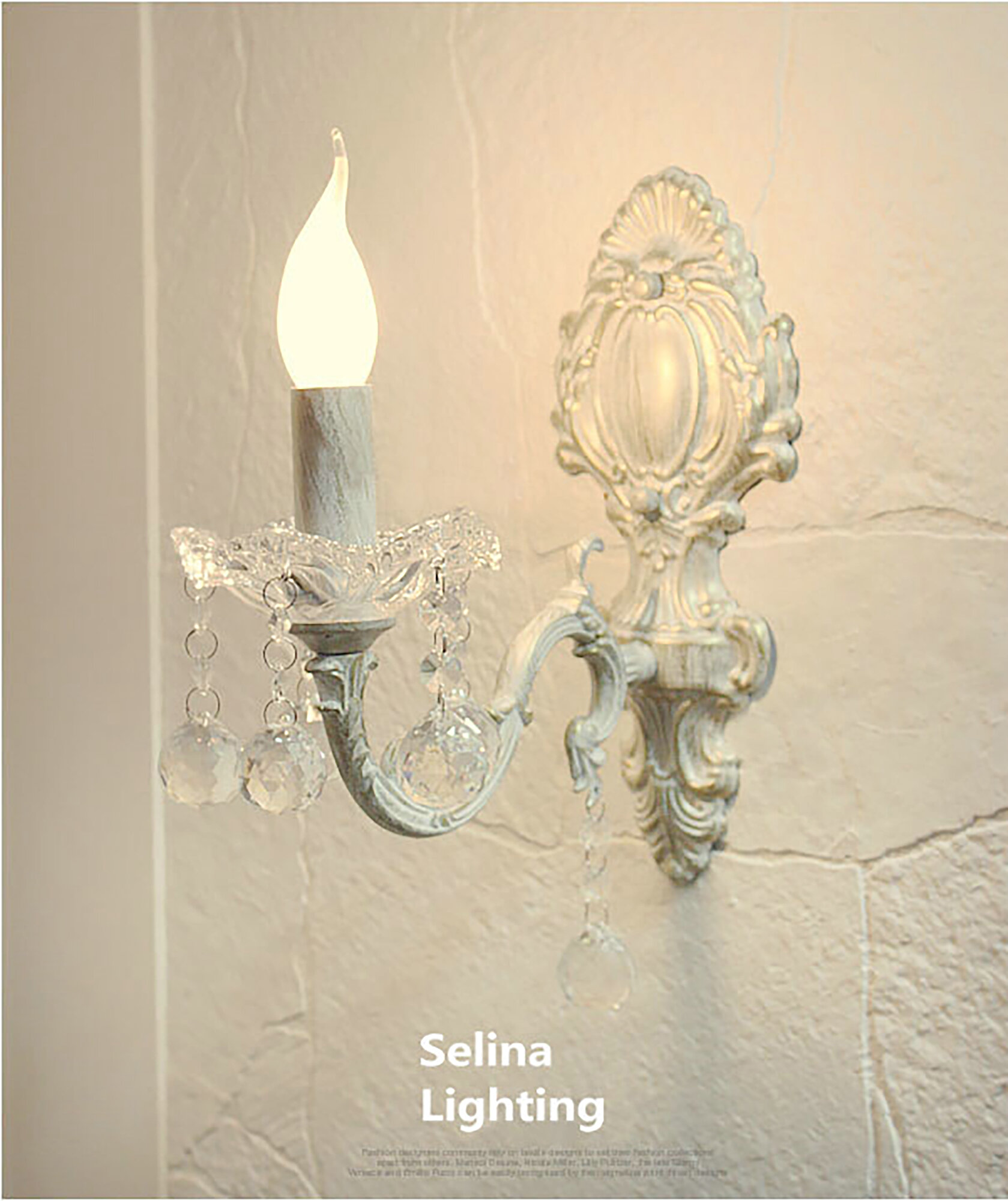 Французский свет роскошный хрустальный настенный светильник ретро-лампа для прохода европейская прикроватная лампа