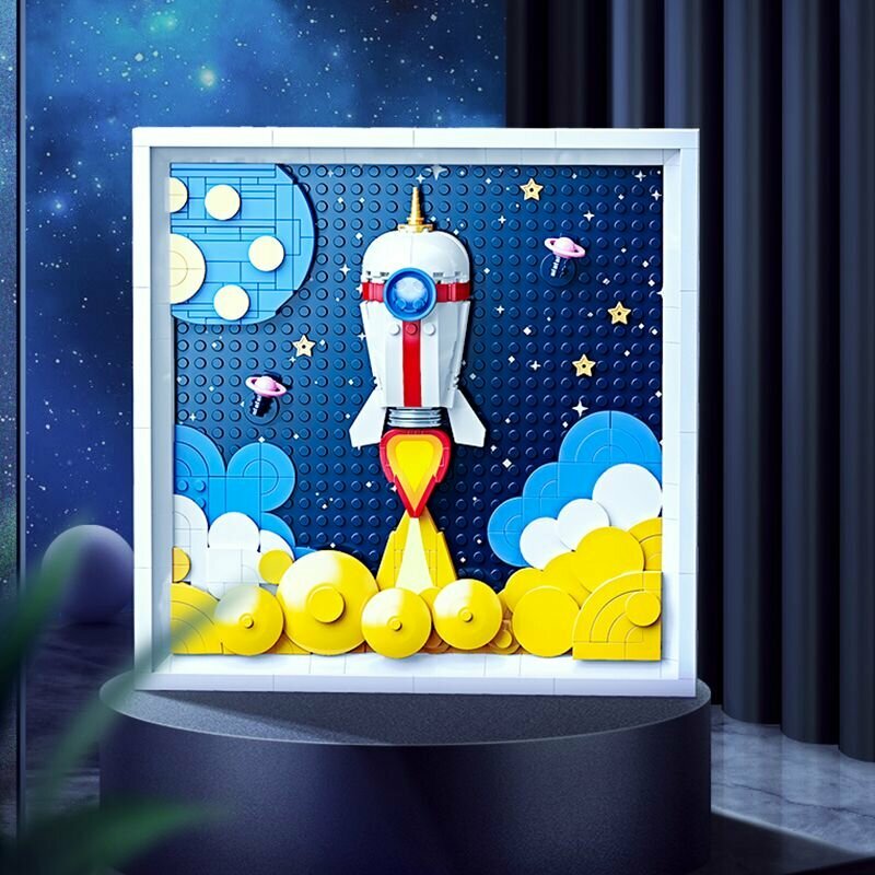 Конструктор JAKI JK5306 Картина "Экспедиция к звездам" для интерьера