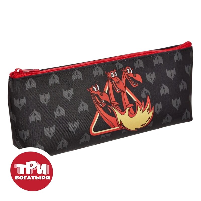 Пенал -косметичка комус Три богатыря Горыныч,1от, ткань,200x100х40, ПМО 32-20