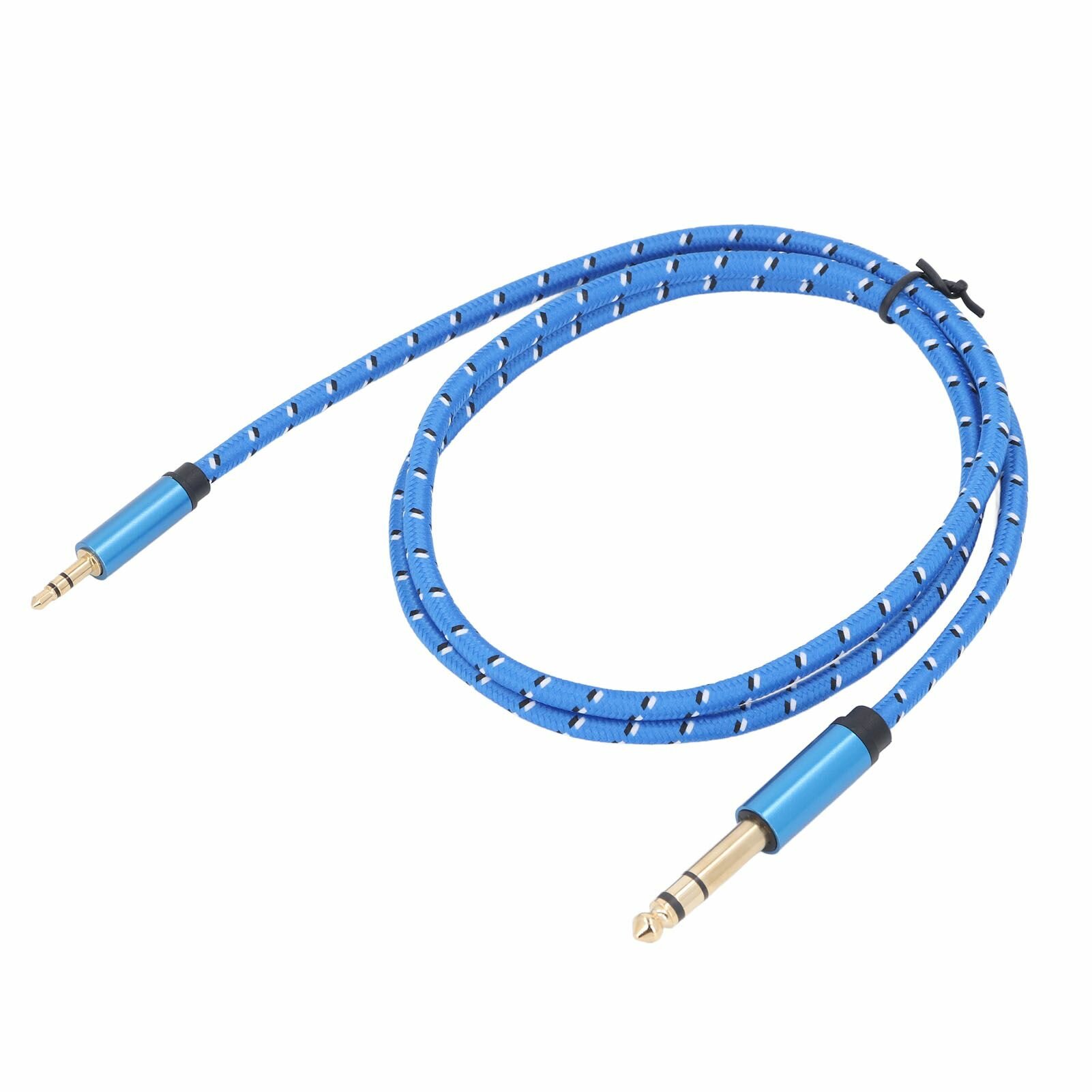 Стереокабель 3,5 мм-6,35 мм, 1/4-1/8 для гитар, кинотеатров, усилителей, 1 м