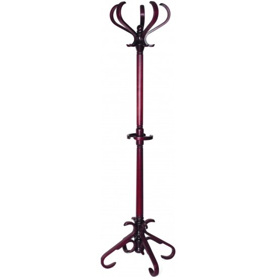 Вешалка напольная Мебелик В 10Н махагон