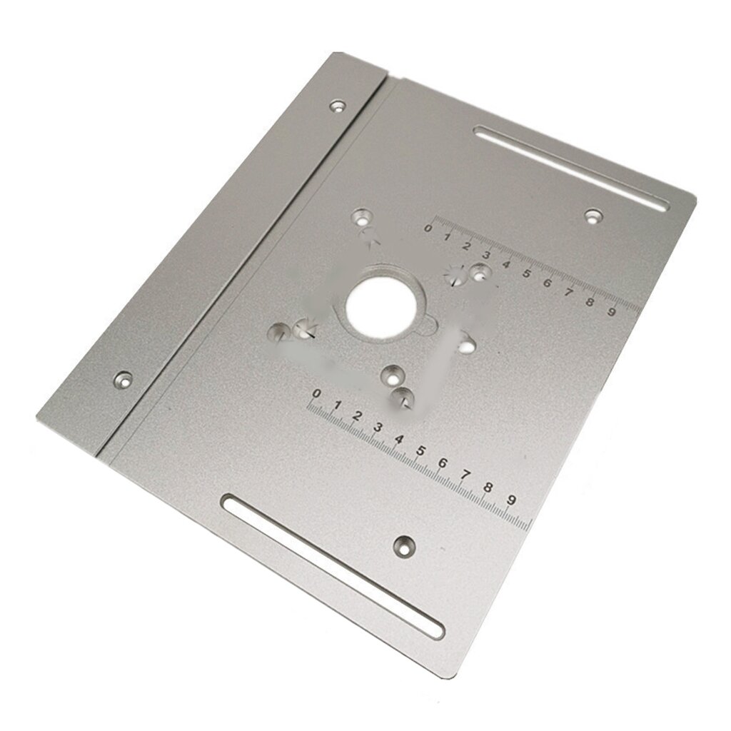 Пластина для фрезера Алюминиевая пластина для фрезерного стола для деревообработки Вставная пластина для фрезерного стола Инструменты для обрезки дерева