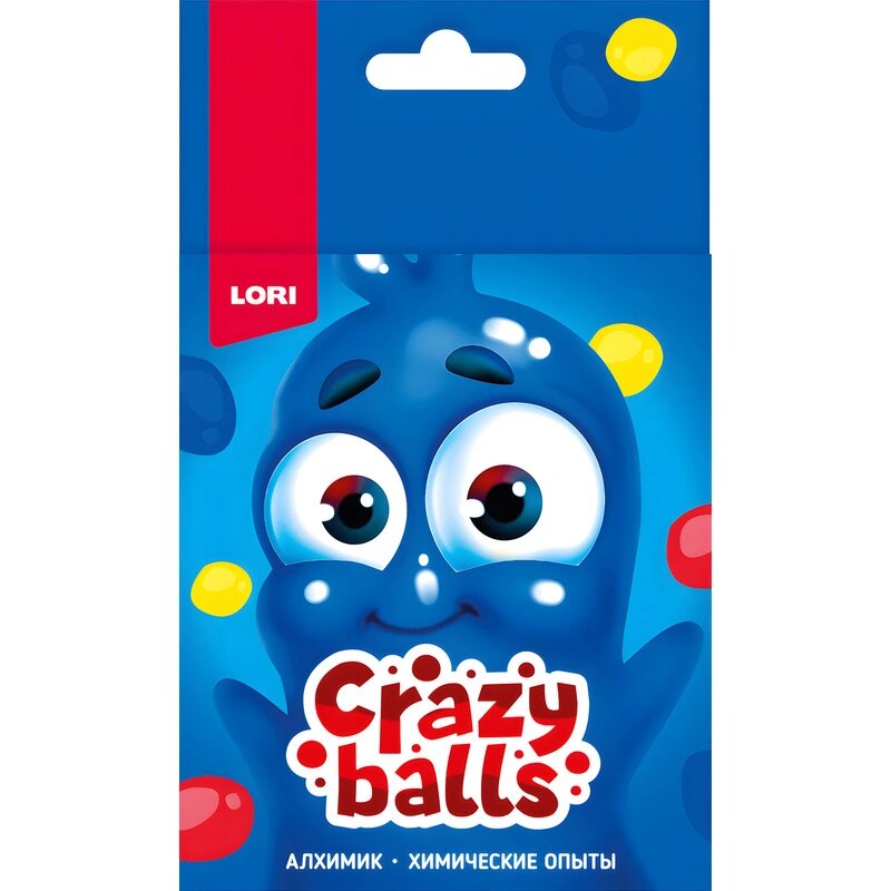 Набор для опытов Crazy Balls Желтый, синий и красный шарики, Оп-101