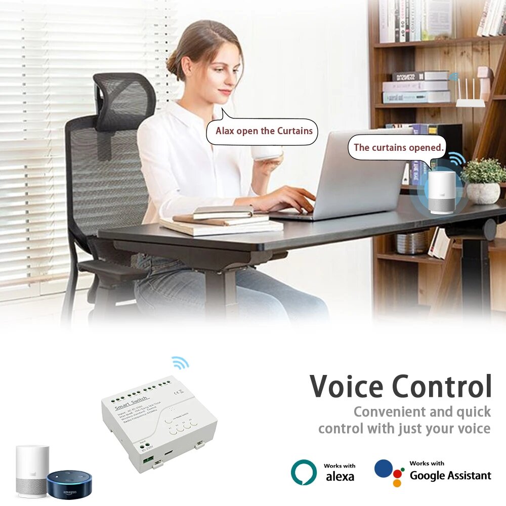 EWelink Smart Switch 4CH AC DC 7-32V — фото 1