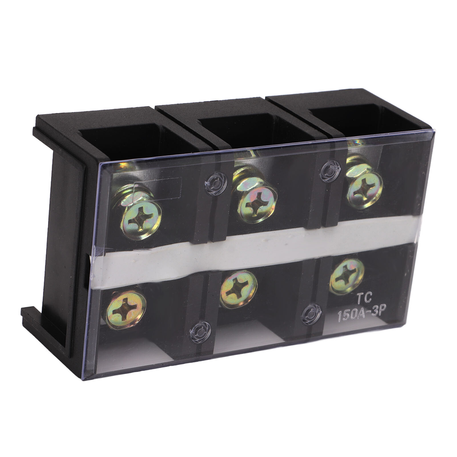 150A 600V Клеммная планка с защитным крышкой, двухрядная, с 3 позициями для мостового освещения, усиленная, 2003