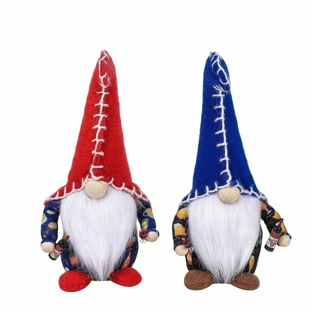 (1 шт.) Персонаж без лица с бокалом вина синий