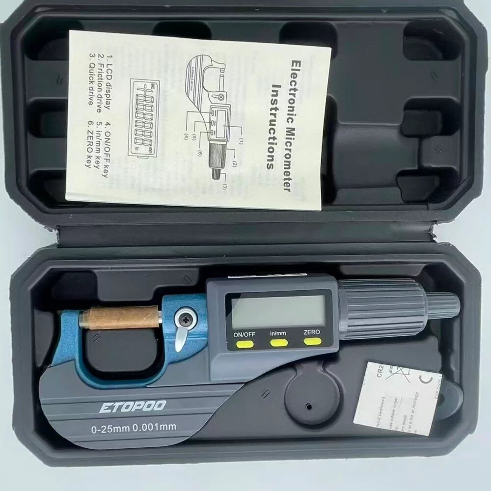 Электронный микрометр ETOPOO 0-25 мм 0,001 мм