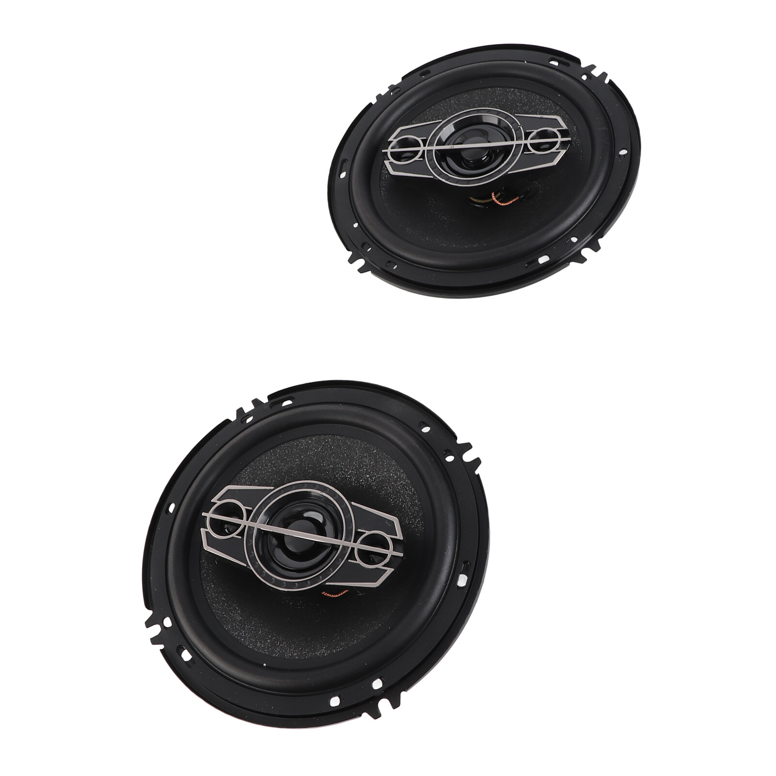 1 пара автомобильных динамиков, 6 дюймов, коаксиальные динамики, 350 Вт, автомобильный модифицированный динамик, черный