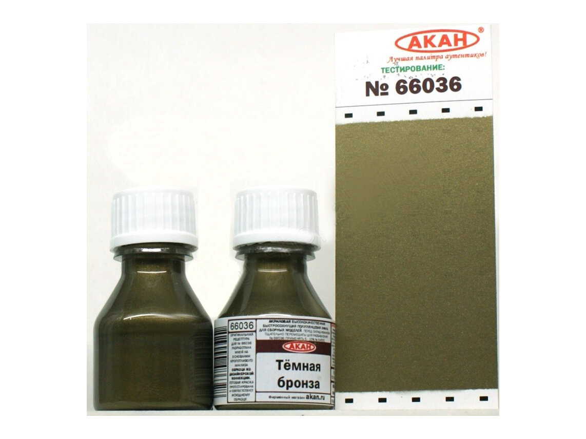 66036 акан Металлик Тёмная бронза 10 мл.
