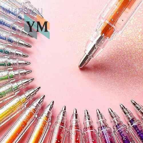Цветные гелевые ручки 36 штук Cool Tech Glitter Metal Pastel Neon Gel Pen 1,0 мм, глиттерные с блесткам, металлик, пастельные и и неоновые флуоресцентные цвета
