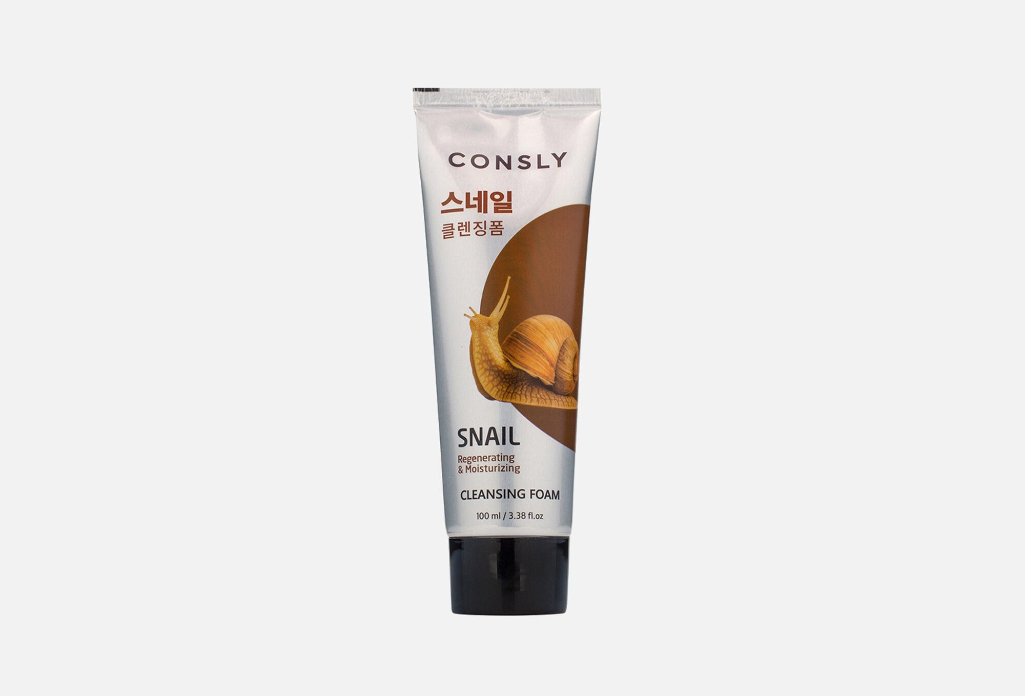 Восстанавливающая кремовая пенка для умывания с муцином улитки CONSLY Snail Mucus Regenerating Creamy Cleansing Foam 100 мл