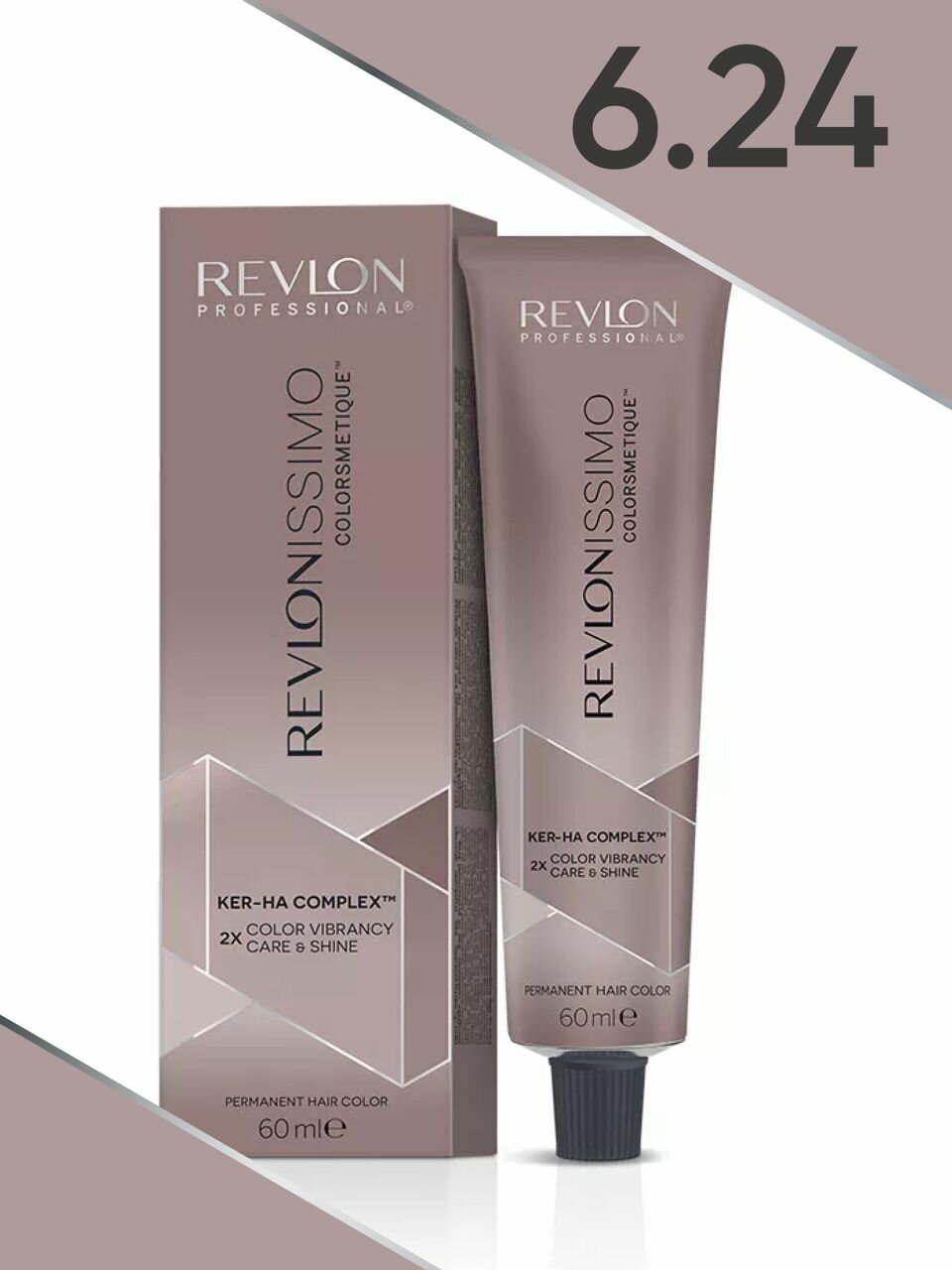 Стойкая краска для волос Revlon Professional Revlonissimo 6.24 60 мл