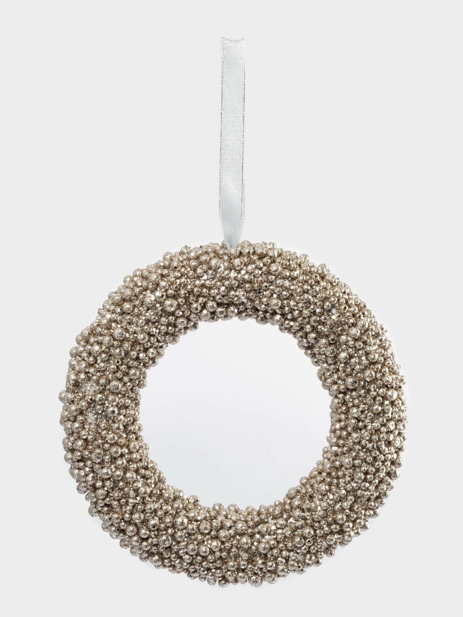 Венок декоративный, 25 см, полистирол, шампань, Celebration (Anna Lafarg)