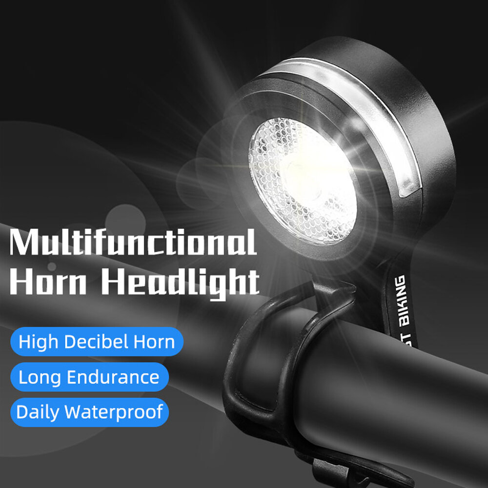 USB перезаряжаемый детский электрический звонок для велосипеда, водонепроницаемый, со светом, громкий, легкий.