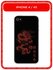 Чехол на Apple iPhone 4/4S / Айфон 4/4S с принтом "Красный дракон"