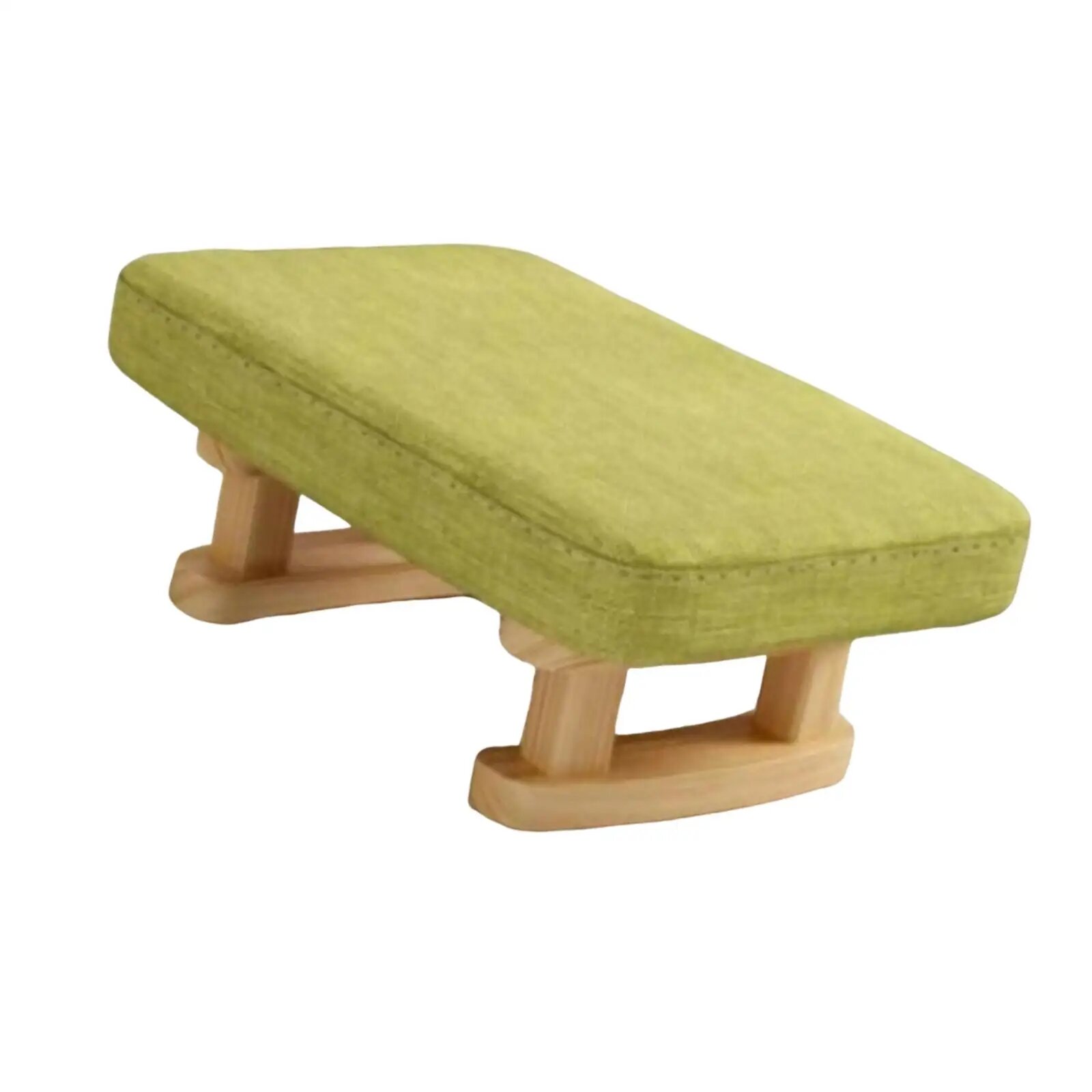 Маленький табурет для ног, креативный деревянный табурет для ног, прямоугольный османский стул, табурет-ступенька для дома, гостиной, офиса, подставка для ног green