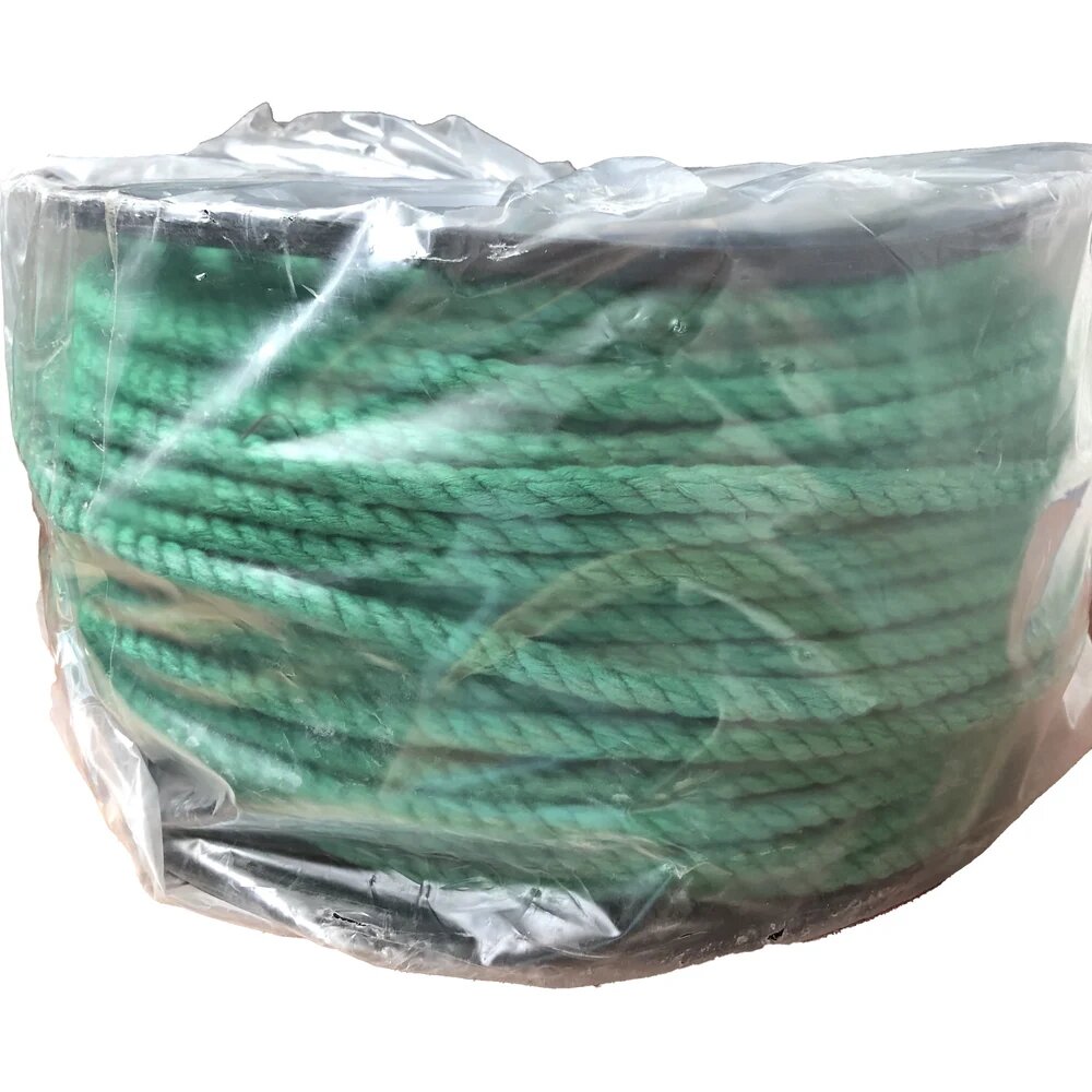 Эбис Канат хлопчатобумажный 6 мм 120 м зеленый 73082