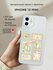 Чехол на Apple iPhone 12 mini / Айфон 12 Мини с принтом "Милые марки", прозрачны...