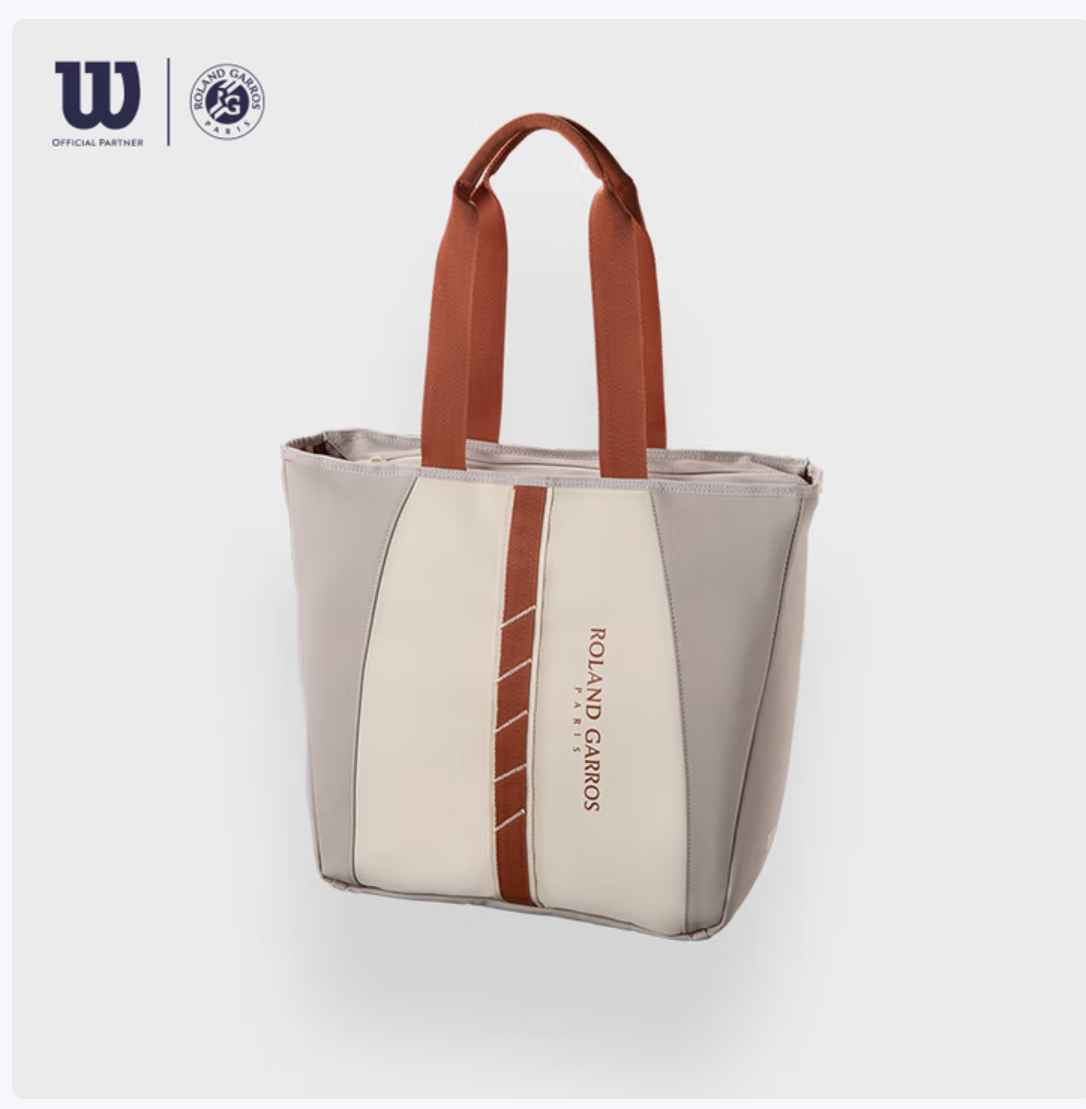 Сумка теннисная женская Wilson Tote Roland Garros 2025 Cream/Clay