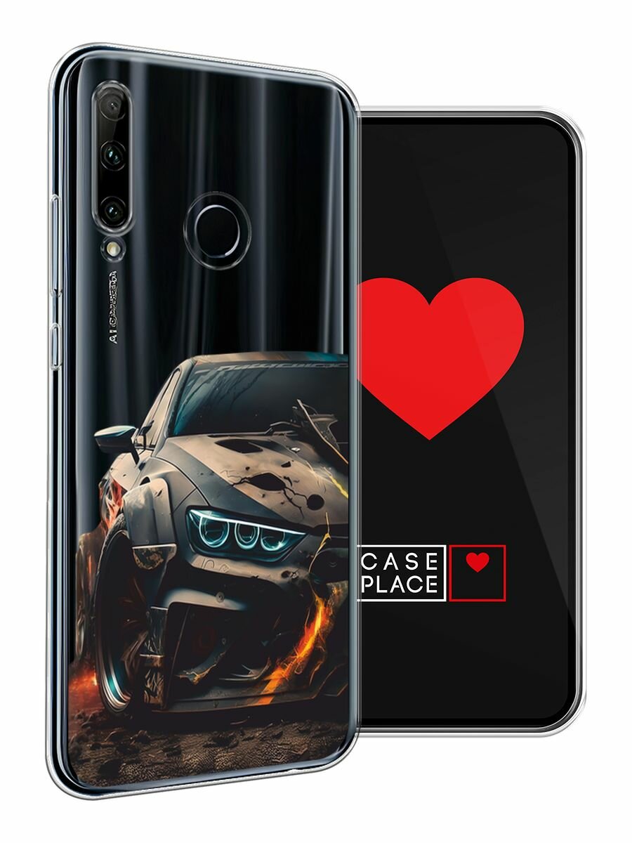 Чехол на Honor 10i/20 Lite 2019/20e/Huawei P Smart Plus 2019 / Хонор 10i с принтом "На износ", прозрачный — фото 1
