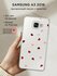 Чехол на Samsung Galaxy A3 2016 / Самсунг Галакси А3 2016 с принтом "Бордовые се...