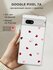 Чехол на Google Pixel 7a / Гугл Пиксель 7a с принтом "Бордовые сердечки 2"