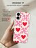 Чехол на Apple iPhone 17 / Айфон 17 с принтом "Hearts and ribbons 1 - 14 февраля...