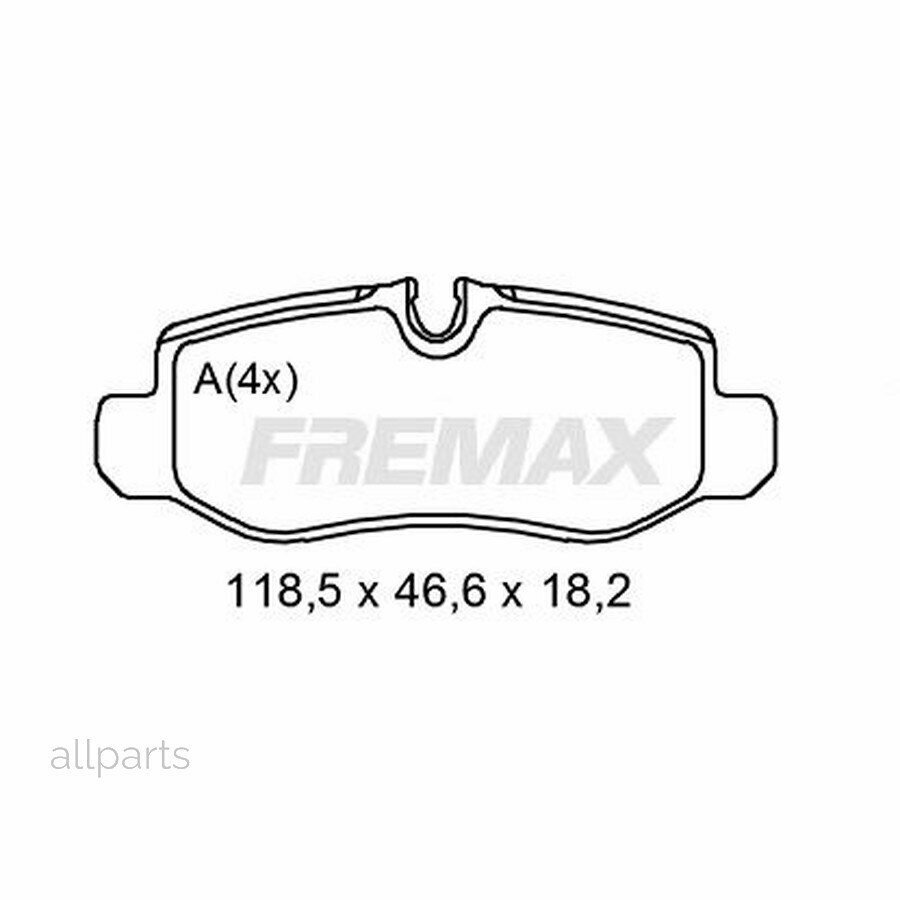 FREMAX FBP2010 колодки дисковые задние!\ MB Vito W447 1.6-2.1CDi 14>