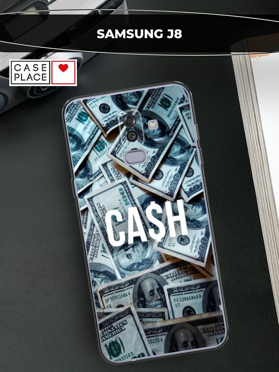 Чехол на Samsung Galaxy J8 / Самсунг Галакси Джей 8 с принтом "Cash"