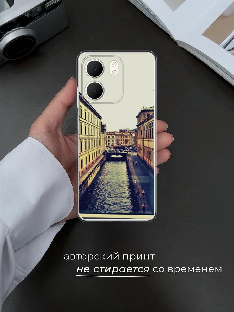 Силиконовый чехол на Oppo A5x / Оппо А5x с принтом "Санкт-Петербург" — фото 1
