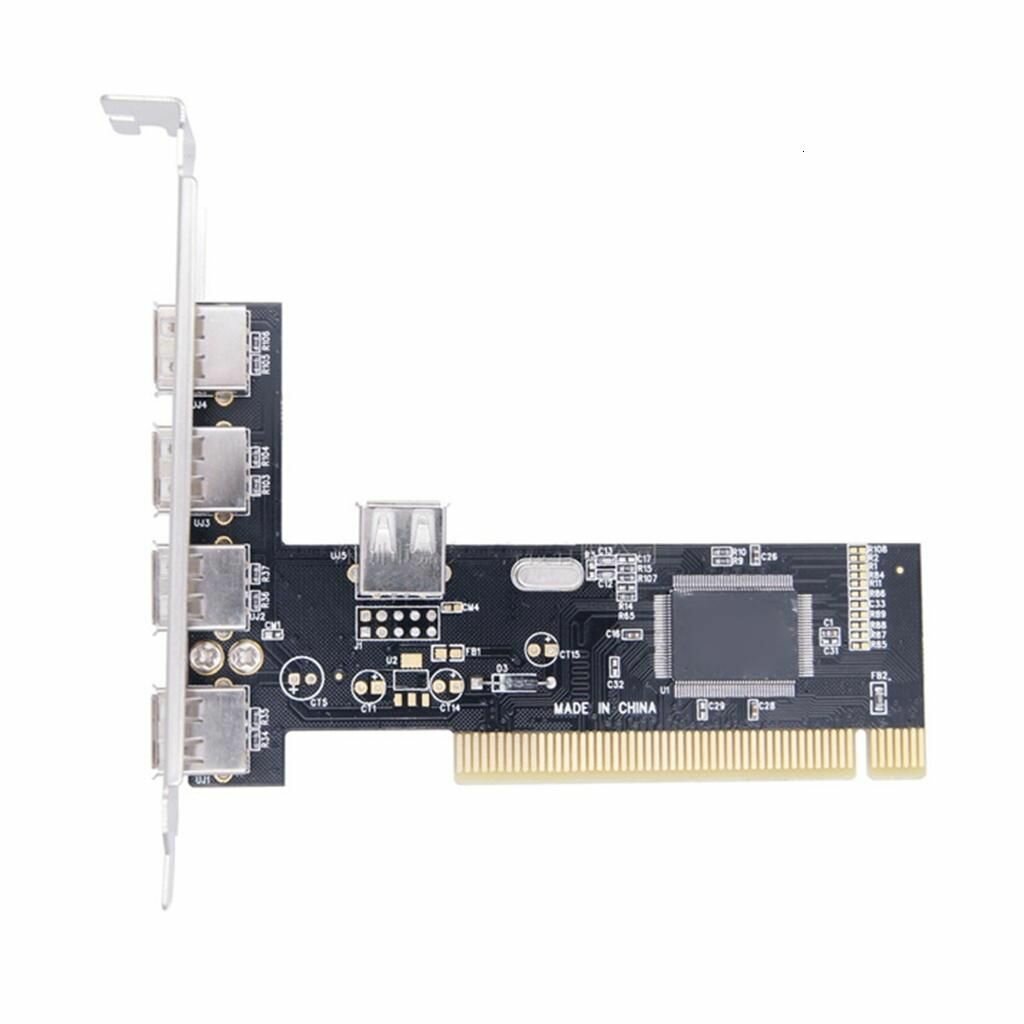 PCI USB адаптер с 5 портами 2.0 4 внешних 1 внутренний контроллер
