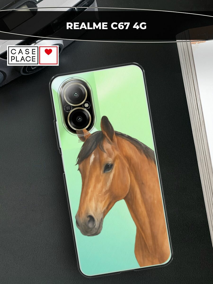 Чехол на Realme C67 4G / Реалми C67 4G с принтом "Спирит", прозрачный