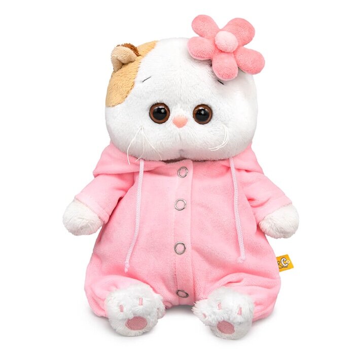 Мягкая игрушка «Кошечка Ли-Ли» baby в комбинезоне и с цветочком, 20 см